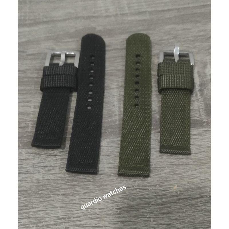 Jual strap tali canvas 18mm Hitam dan hijau | Shopee Indonesia