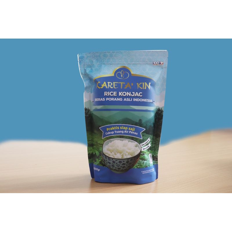 Jual Beras SHIRATAKI PORANG RICE KONJAC KARETA KIN 1 Kg | Shopee Indonesia