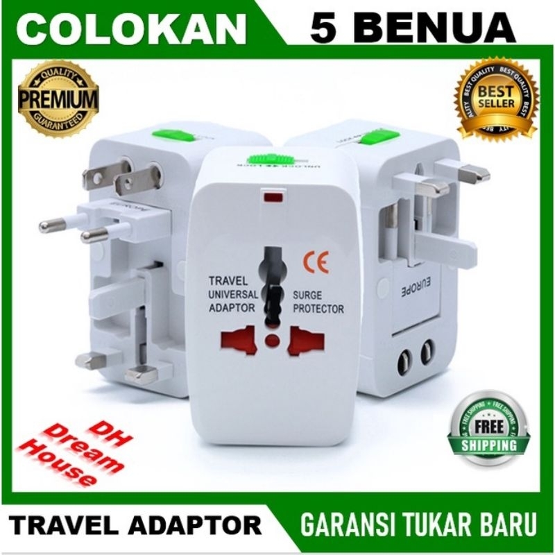 Jual AYABDG COLOKAN LISTRIK UNIVERSAL ADAPTOR INTERNASIONAL TRAVEL STEKER ALL IN1 CONVERTER KAKI ...