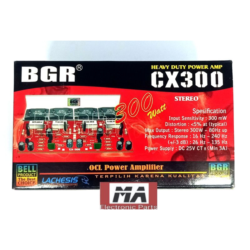 Jual Kit power Amplifier 300watt Stereo CX300 BELL | Shopee Indonesia