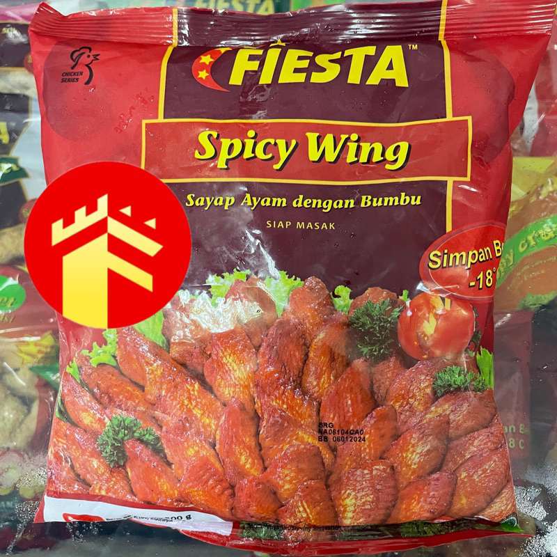 Jual FIESTA SPICY WING 500 GR SAYAP AYAM BERBUMBU PEDAS FIESTA CHICKEN ...
