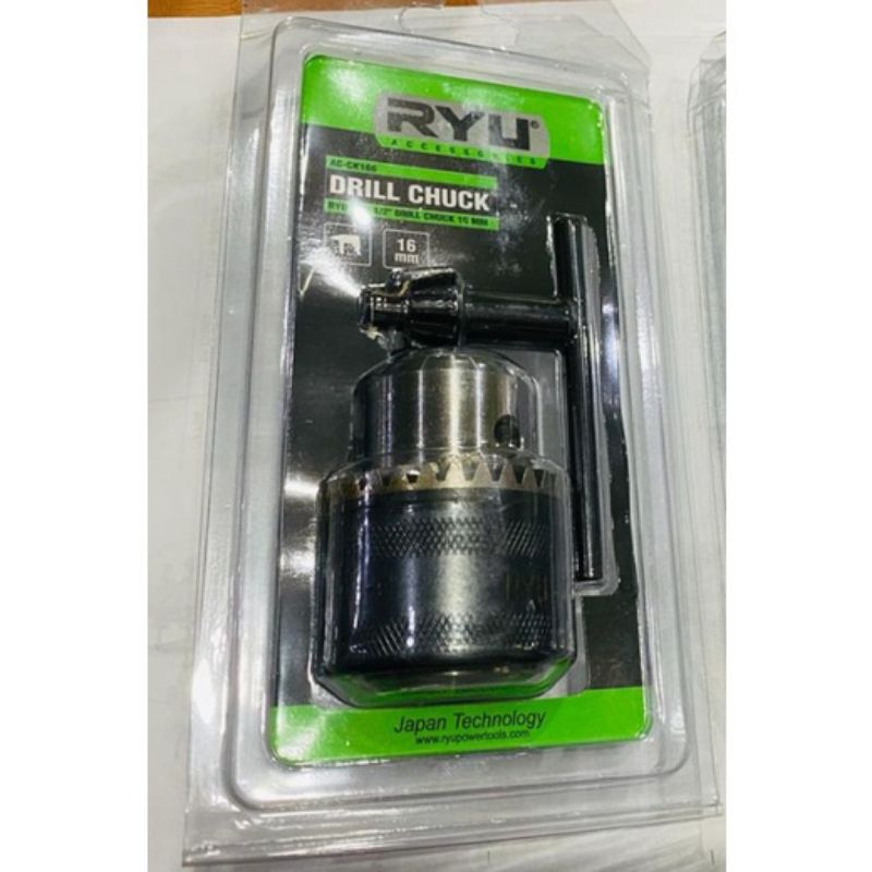 Jual Drill chuck Kepala Bor Merk RYU ukuran 16mm 1/2 inc lengkap dengan ...