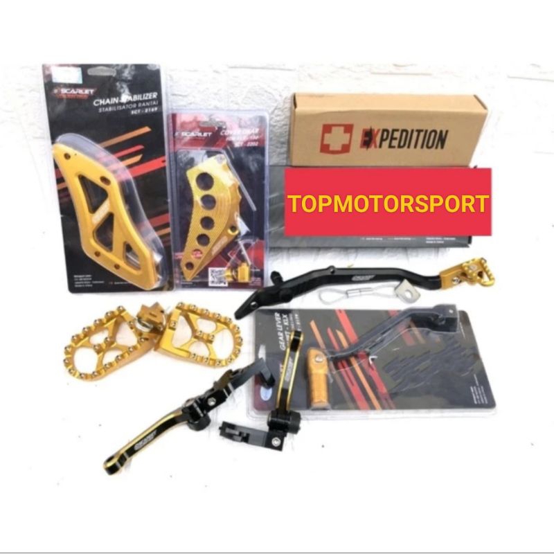 Jual PAKETAN VARIASI KLX D-TRACKER / CRF 150 EXPEDITION SCARLET SESUAI FOTO KOMPLIT TINGGAL ...