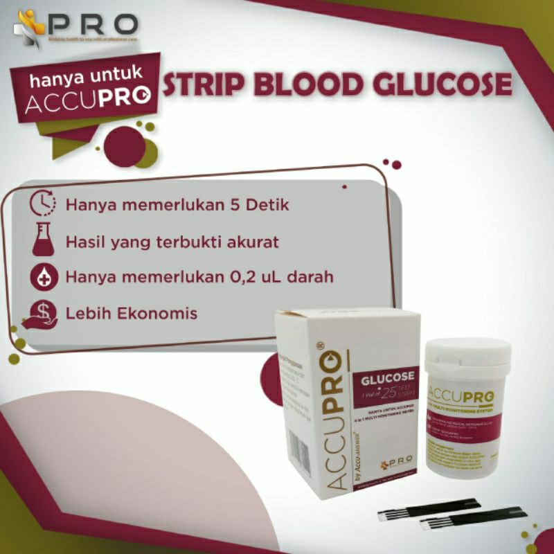 Jual AccuPro / strip isi ulang AccuPro / AccuPro gula darah /AccuPro ...