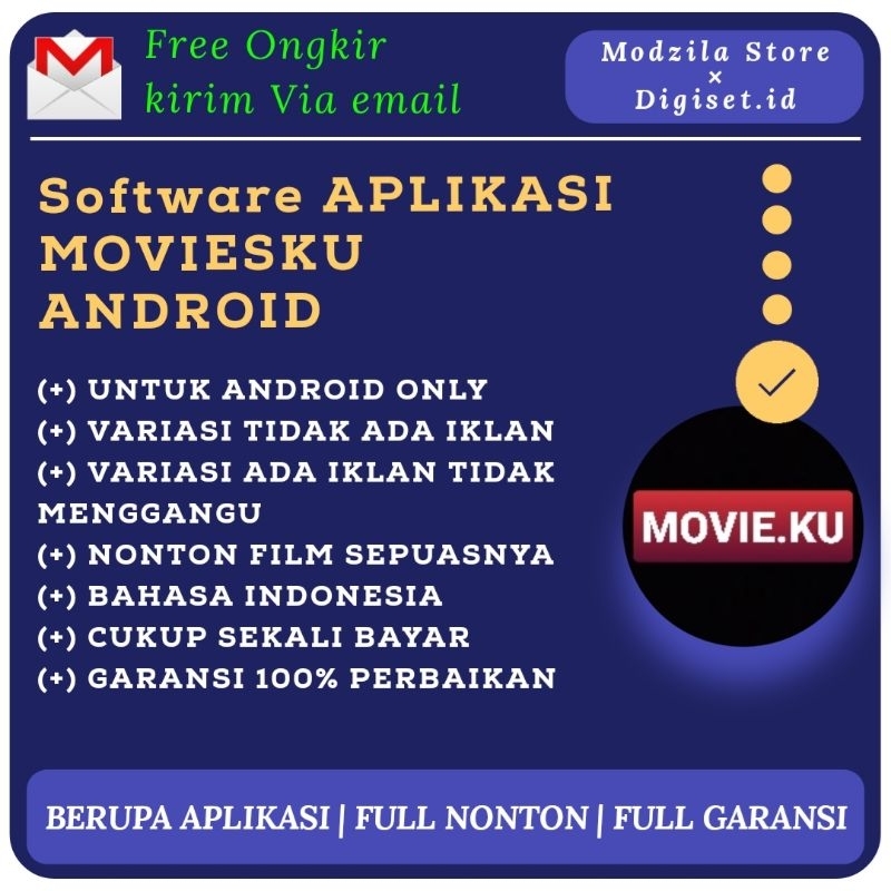 Jual Software Aplikasi Moviesku Android Penuh Garansi Full Version | Shopee Indonesia