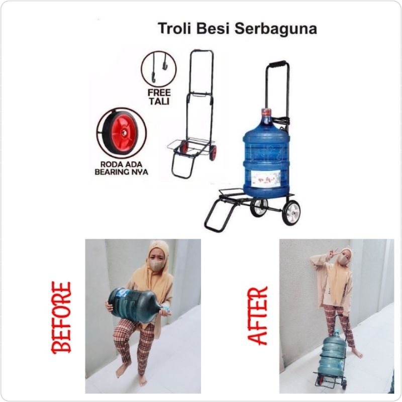 Jual Troley Trolly Troli Lipat Bawa Aqua Galon dan Gas / Troli Galon ...