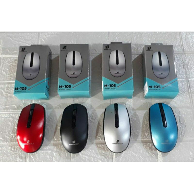 Jual mouse wireless nippontech M105 # | Shopee Indonesia