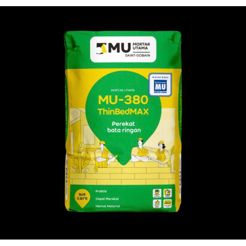 Jual Semen MU 380 40 kg Perekat bata ringan mortar utama | Shopee Indonesia