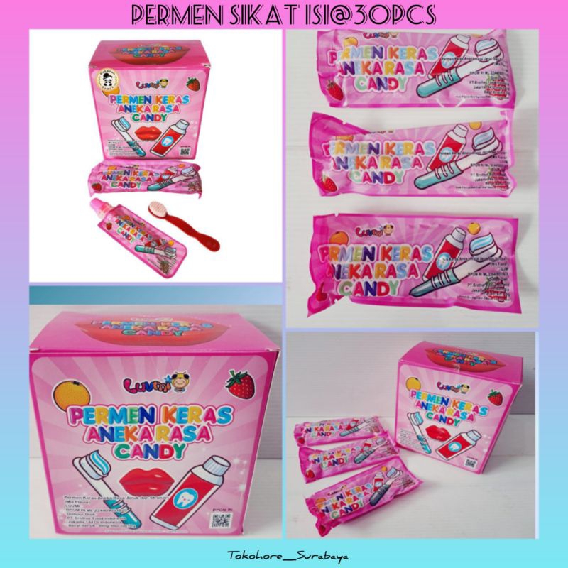 Jual ISI 30PCS/ PERMEN SIKAT GIGI/PERMEN ODOL/PERMEN PASTA GIGI VIRAL ...