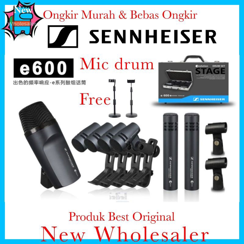 Jual Mic 7 kit drum sennheiseir E600 Microphone evolution E 600 ...