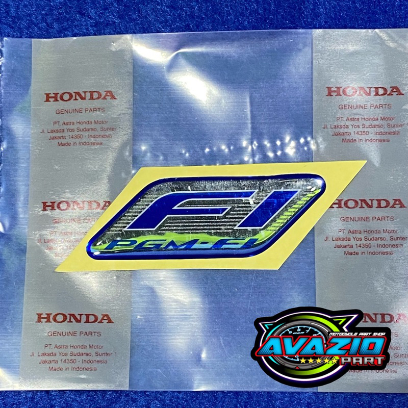 Jual emblem logo sticker PGM-FI honda | Shopee Indonesia