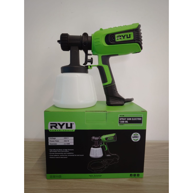 Jual SPRAY GUN ELEKTRIK 1200 ML RYU SEMPROTAN CAT MINYAK | Shopee Indonesia