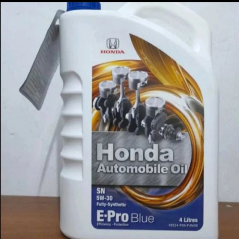 Jual oli mesin Honda E Pro Blue 5W-30 api SN Fully synthetic oil 4Liter ...