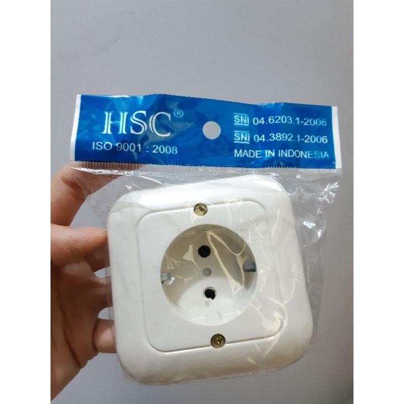 Jual Stop Kontak Colokan IB Tanam Radium HSC H905 Putih | Shopee Indonesia