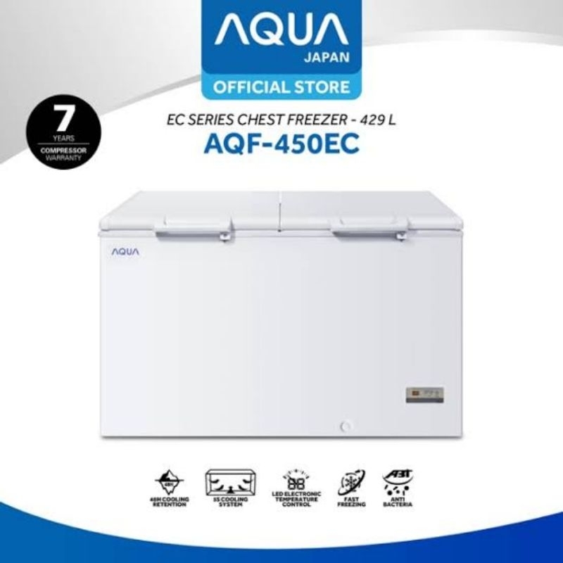 Jual CHEST FREEZER BOX AQUA AQF 450 AQF450 EC AQF450EC PETI PEMBEKU ...