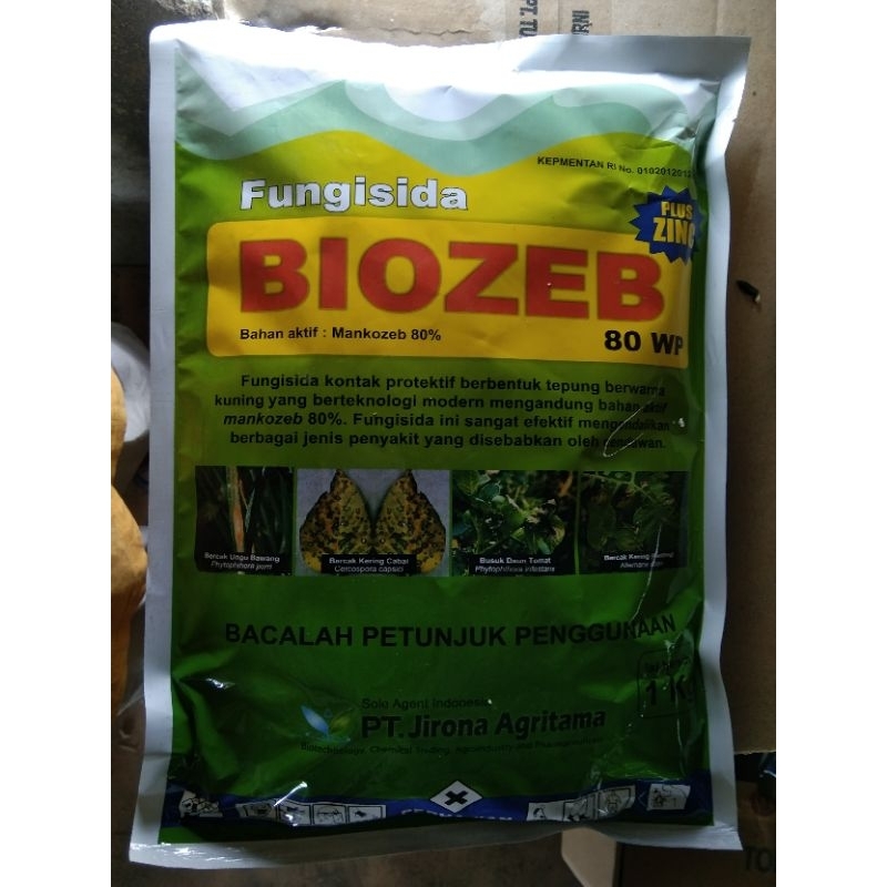 Jual Fungisida Biozeb 80 WP ( Kuning ) 1 kg | Shopee Indonesia