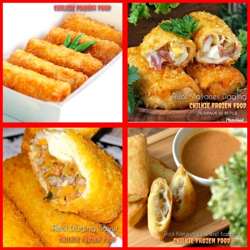 Jual Risol premium enak dan praktisi Frozen isi 10 Pcs | Shopee Indonesia