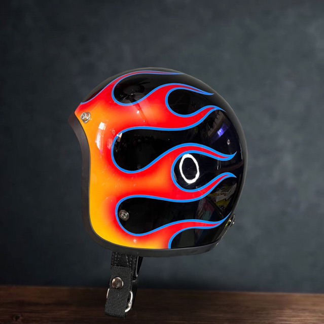 Jual Slimhead 500TX Signature Flames - Helm Chopper Bobber | Shopee ...