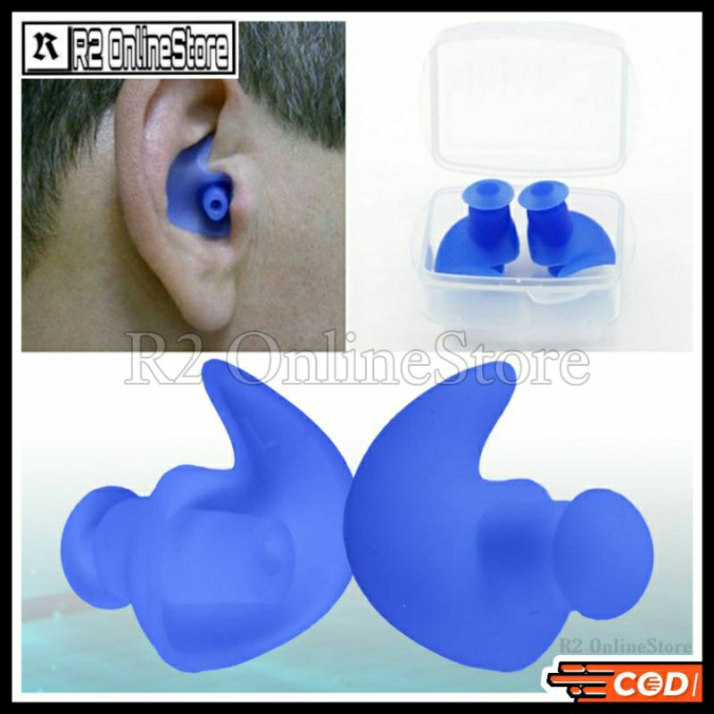 Jual 1 Pasang Penutup Telinga Ear Plug Renang Anti Air Waterproof ...