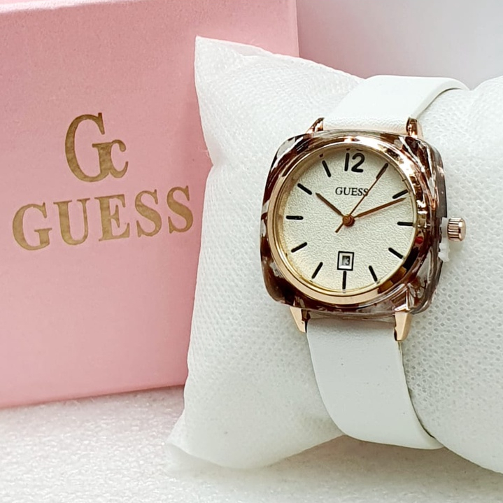 Jual {COD ️} PREMIUM Jam Tangan Wanita Fashion GUE55 Tali Kulit ...
