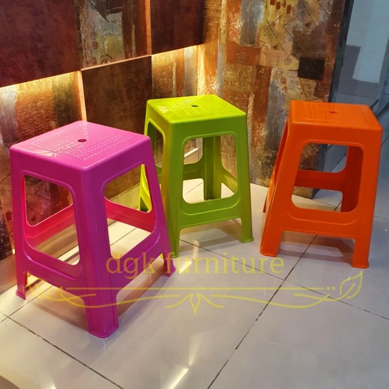 Jual Kursi Bangku Baso Bakso Tinggi Segi Warung Kantin TEBAL Plastik ...