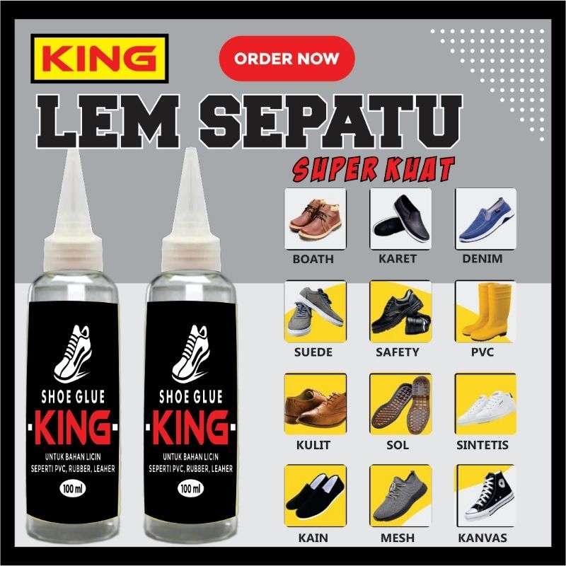 Jual Lem Sepatu Bening Super Kuat Tahan Air 100ml Original | Shopee ...