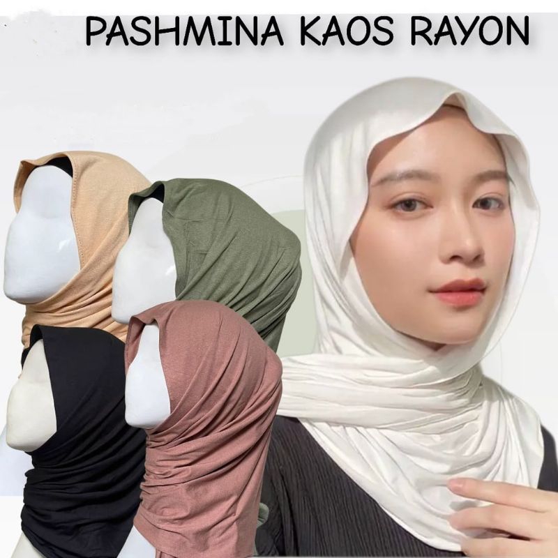 Jual PASHMINA KAOS RAYON PREMIUM (ORI) SAHARA SHAWL PASMINA TUGBA KAOS ...