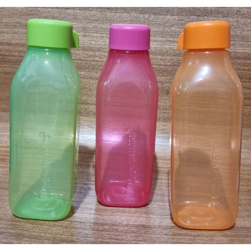 Jual TUPPERWARE ECO BOTOL 500ML kotak 1PC / ECO BOTOL SQUARE ECO PINK ...