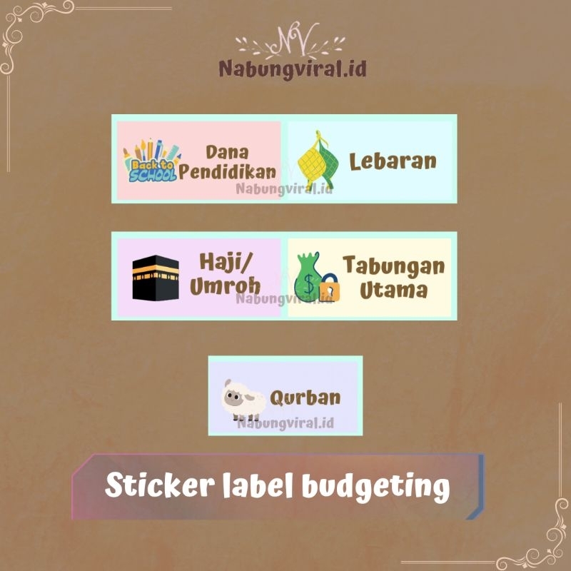 Jual STIKER BUDGETING / STIKER DOMPET KEUANGAN / STIKER DOMPET PINTAR ...