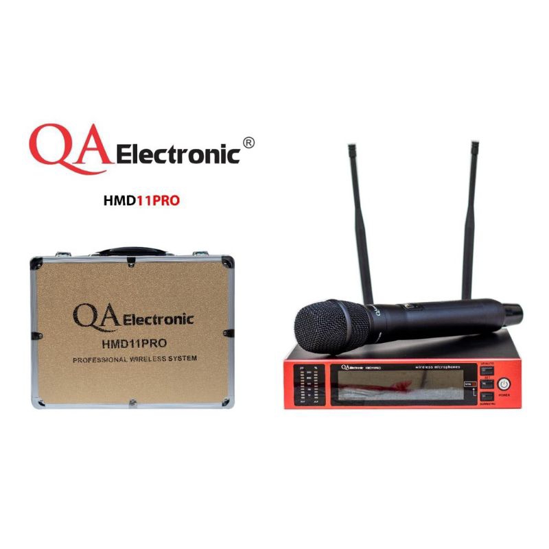 Jual Mic Wireless Vokal Vocal QA ELECTRONIC HMD 11 PRO Single Handle ...