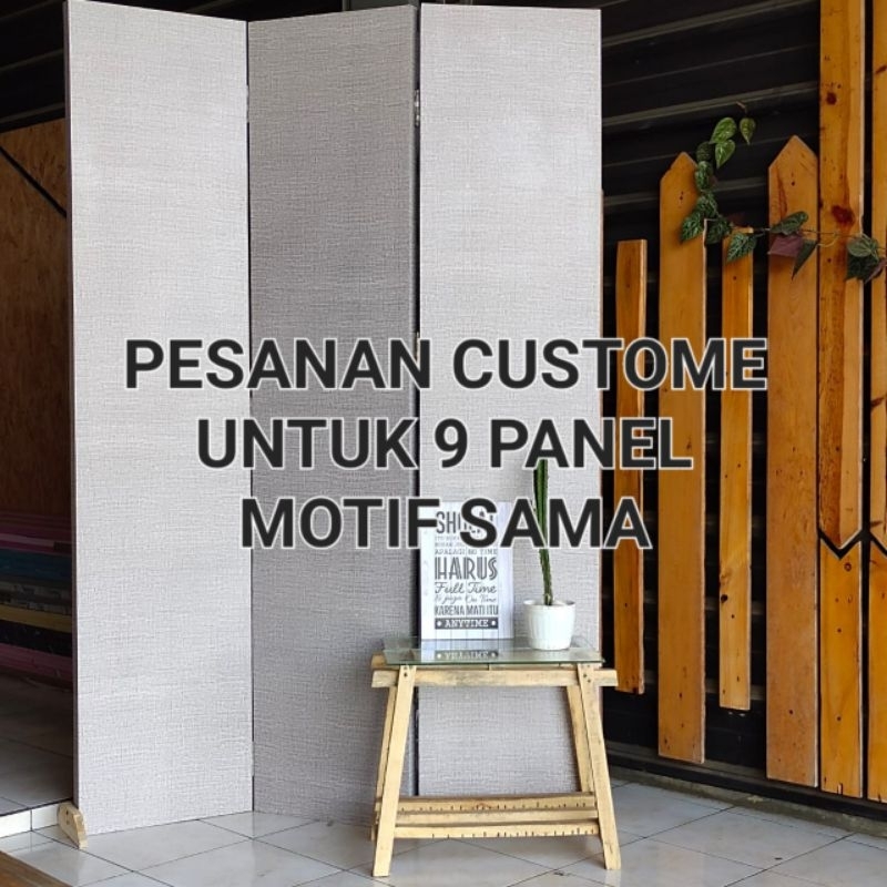 Jual sketsel pembatas ruangan tipe m1 custome 9 panel | Shopee Indonesia