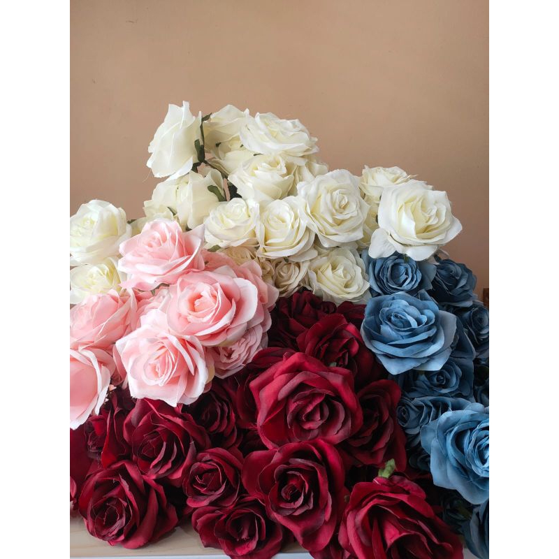 Jual FG- TERMURAH !!! Bunga Mawar Rose England X9 Premium HEADS ROSE ...