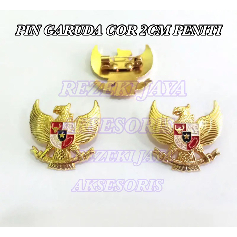 Jual PIN GARUDA 2CM PIN BURUNG GARUDA PIN GARUDA PANCASILA KUNINGAN ...