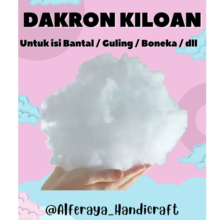 Jual [1 KG] Dakron • Dacron • Silikon • isi bantal boneka | Shopee ...