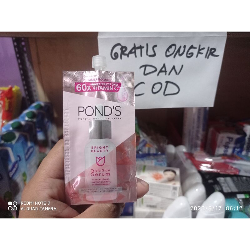 Jual ponds bright beauty triple glow serum 7.5ml | Shopee Indonesia