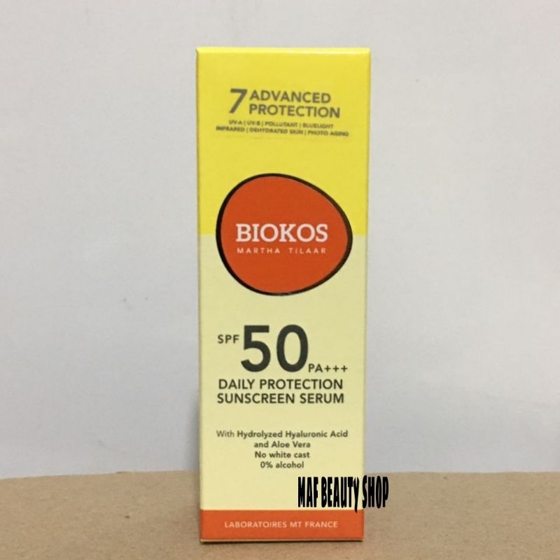 Jual BIOKOS Daily Protection Sunscreen Serum SPF 50 PA+++ 30gr | Shopee ...