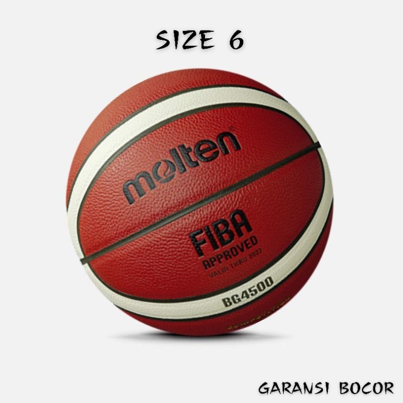 Jual MOLTEN bola basket molten bg4500 size 6 bola basket wanita putri dbl ibl perbasi standar ...