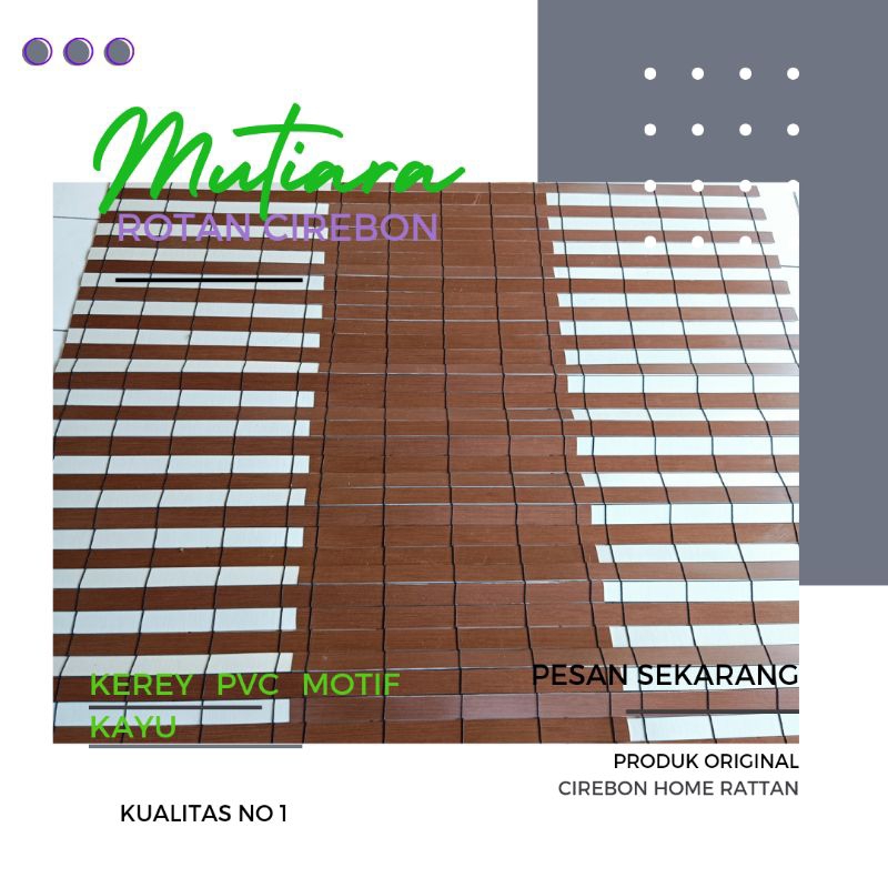 Jual Tirai / kerey outdoor warna motif bahan PVC kerey serbaguna ...