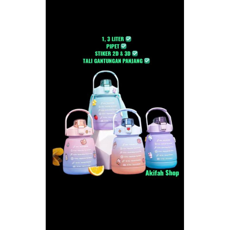 Jual BOTOL VIRAL GEMOY BOTOL KOREA 1,3 LITER | Shopee Indonesia