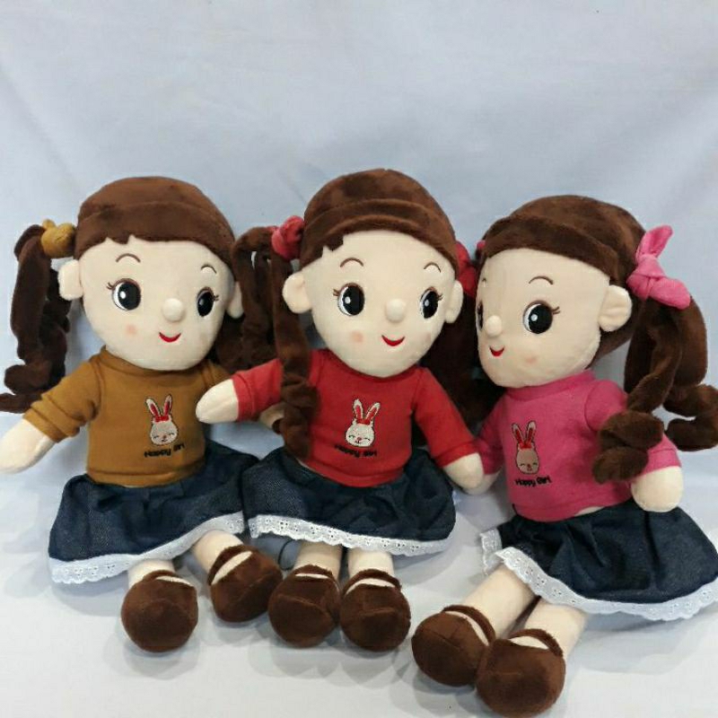 Jual Boneka Doll Happy Girl Plush Toys Boneka Koleksi Mainan Anak Cewek ...
