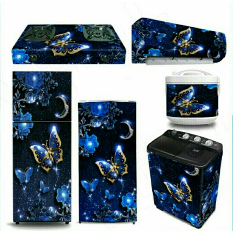 Jual Sticker Kulkas 1 & 2 Pintu/Sticker Rak Piring 6 & 4 Pintu/Sticker ...