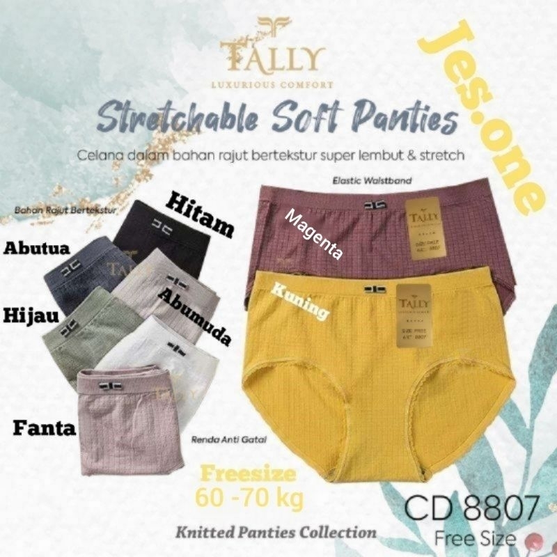 Jual Tally 8807 CD Celana Dalam Wanita Bahan Rajut Fit XL - XXL | Shopee Indonesia