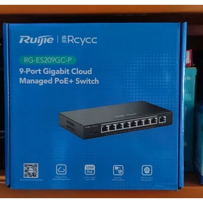 Jual Ruijie-Reyee RG-ES209GC-P | 9-Port Gigabit Smart Cloud Mananged ...