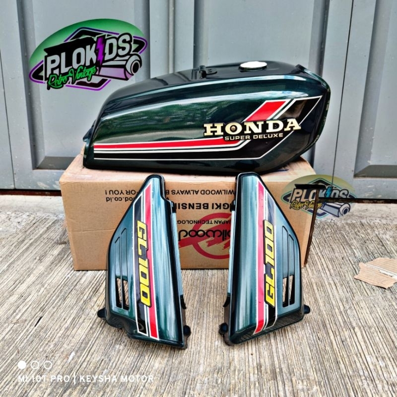 Jual TENGKI TANGKI GL 100 PRES PABRIK WARNA HIJAU BOTOL SET BOK AKI ...