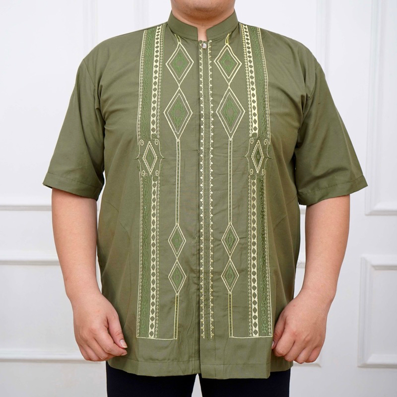 Jual BAJU KOKO JUMBO WARNA LENGAN PENDEK kode EL-04JPK | Shopee Indonesia