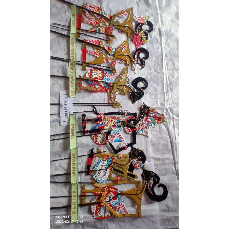 Jual Paket 6 Wayang Kresna Arjuna Wisanggeni Setiyaki Deworuci Nakulo ...
