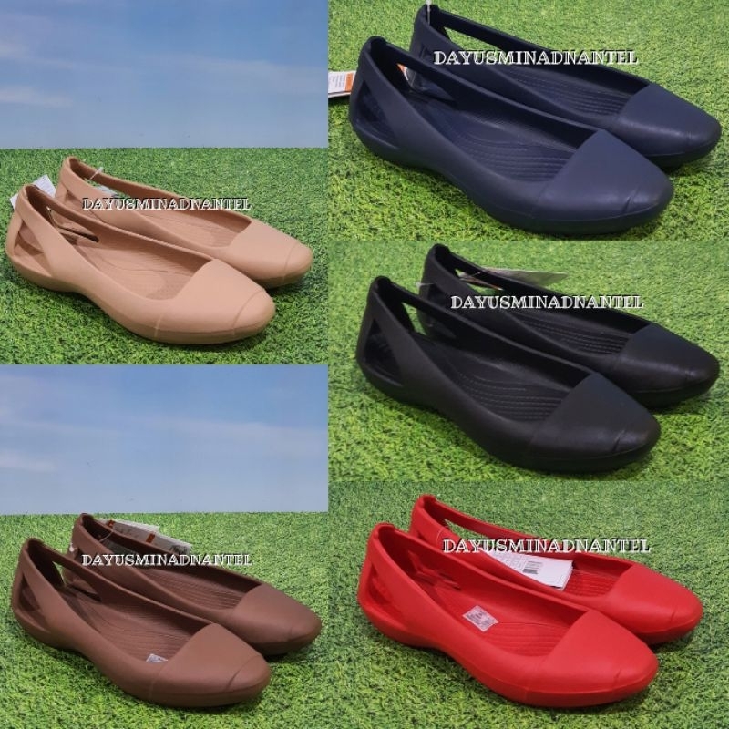 Jual Sepatu Sandal Wanita Crocs Sienna / Crocs Sienna Flat | Shopee ...
