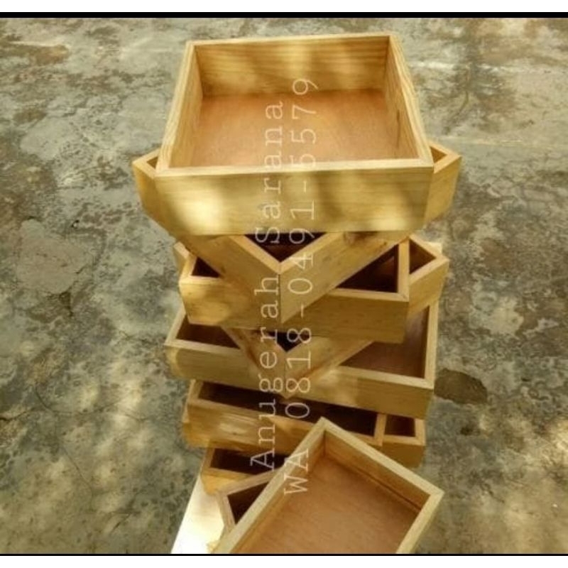 Jual 20x20cm kotak seserahan kayu murah unik vintage jati belanda box ...