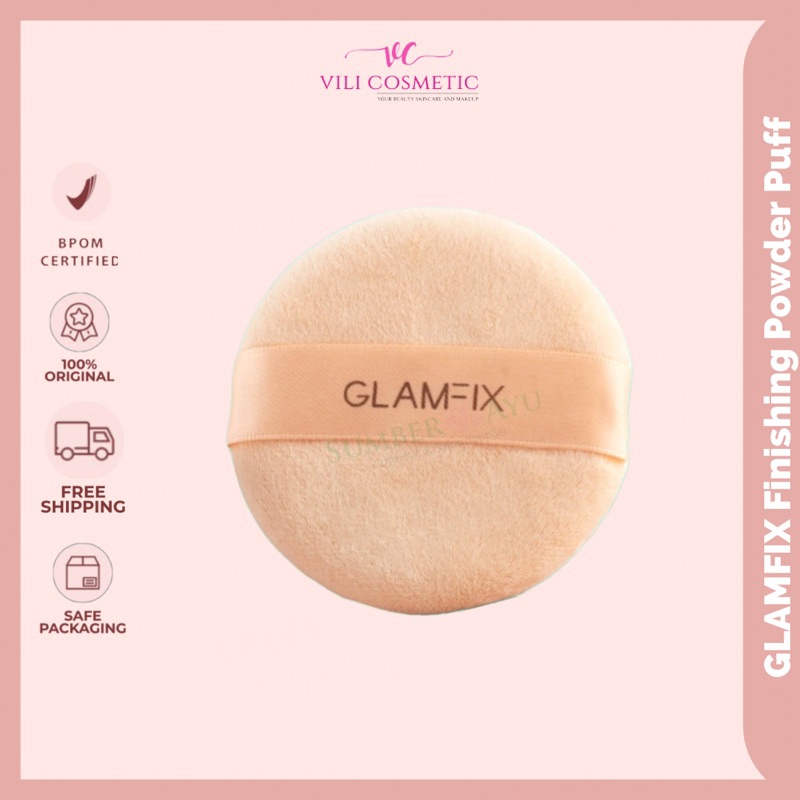 Jual GLAMFIX Finishing Powder Puff | Shopee Indonesia