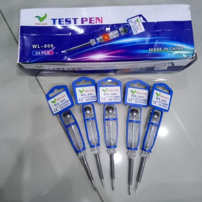 Jual Wing Lock 808 , Tespen Testpen Obeng Gantung Abu - Abu | Shopee ...